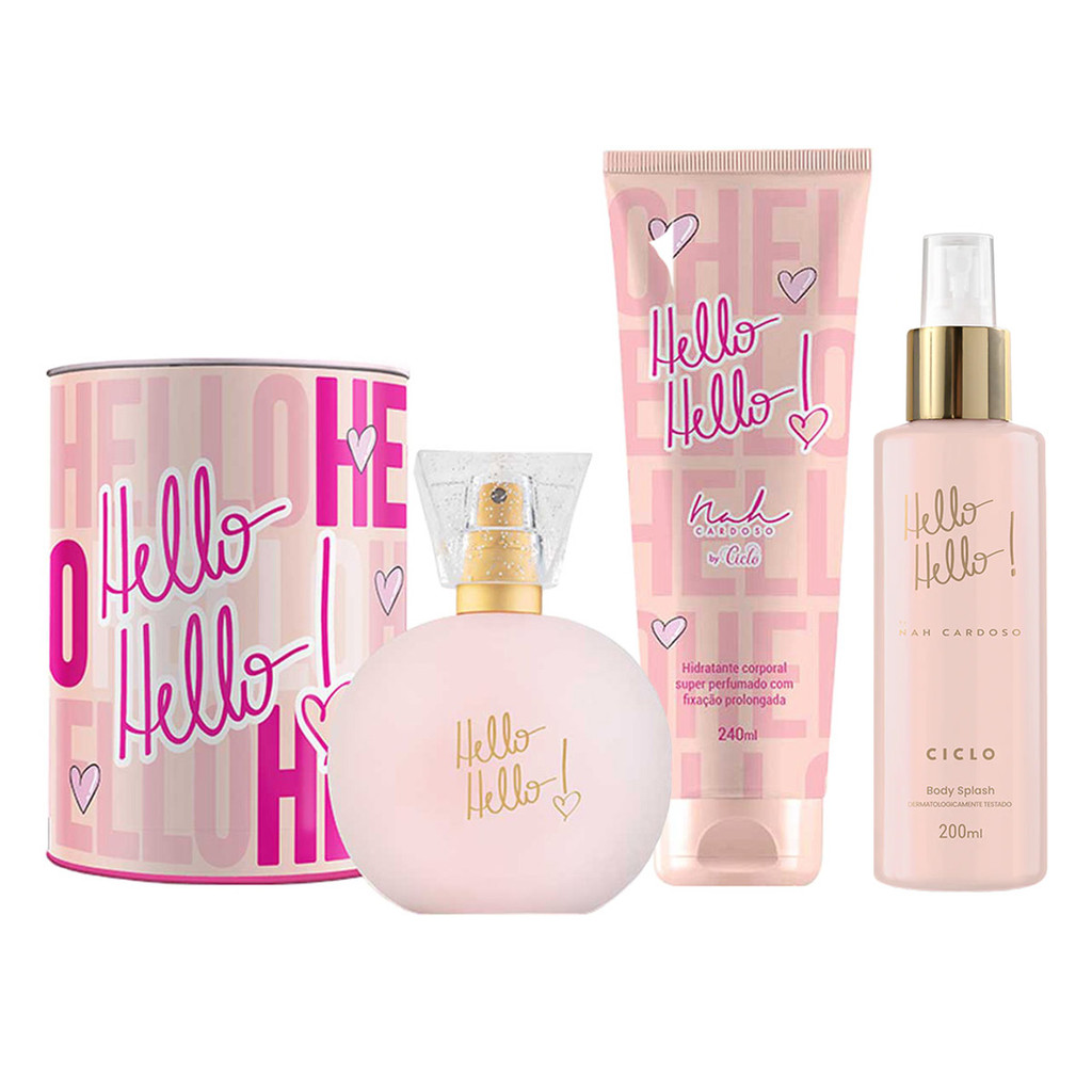 Hello Hello Ciclo Cosméticos Kit: Hello Hello Deo Colônia Lata + Hello ...
