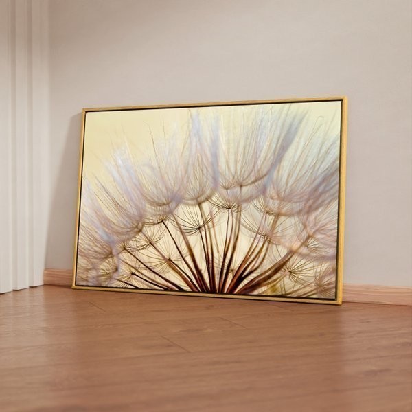 Quadro Decorativo 110x80cm Grande Luxo Flor Dente de Leão Hall Sala ...