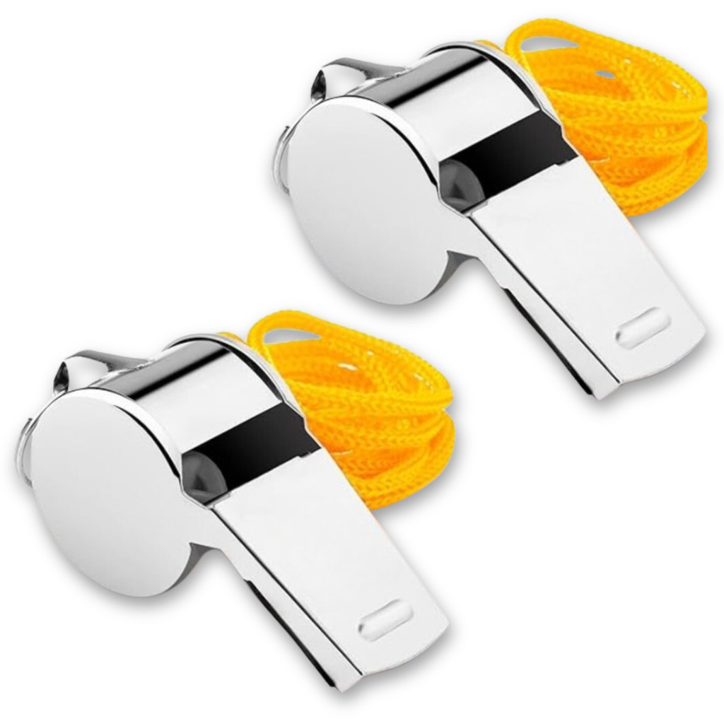 Apito de Futebol Profissional Metal Com 2 Unidades | Shopee Brasil