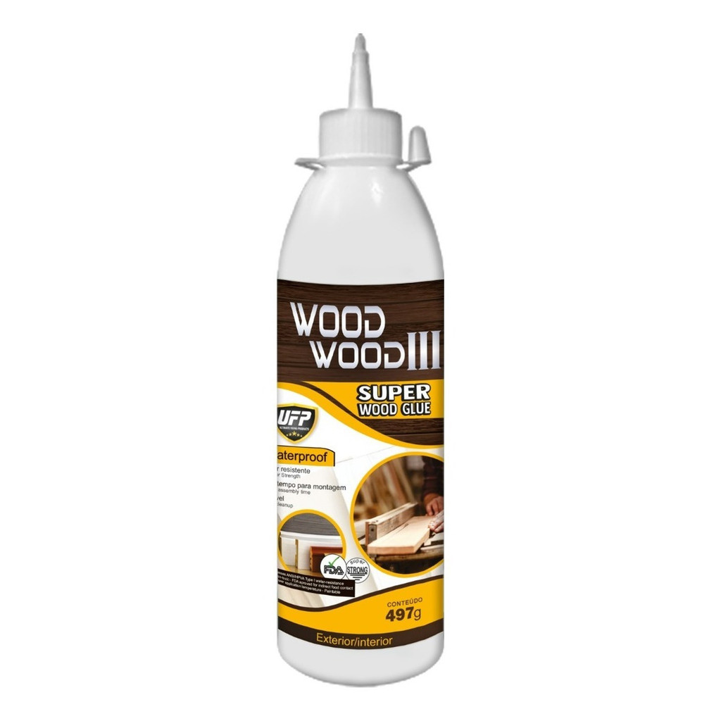 Cola Wood Wood 3 Atóxica Marcenaria Mdf Madeira 497g | Shopee Brasil