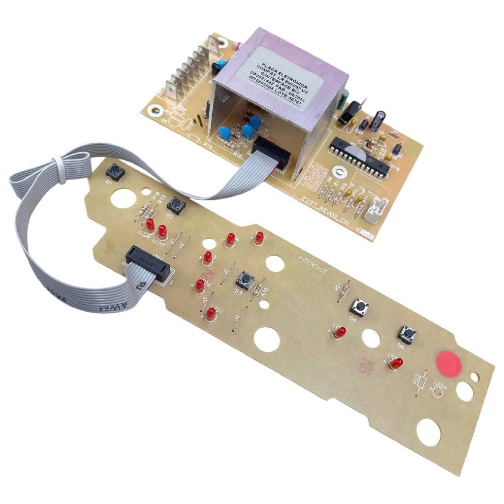 Placa Interface Potência Para Lavadora Brastemp BWC07 BWC09 | Shopee Brasil