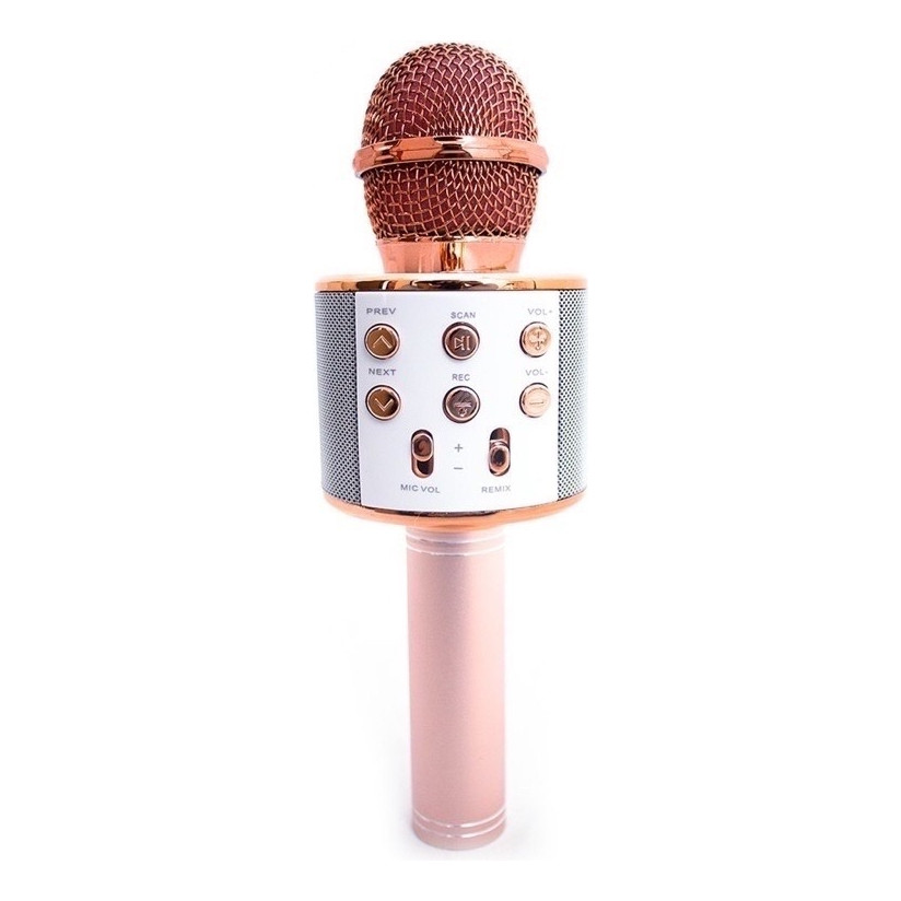 Microfone Karaokê Bluetooth Efeito De Voz Recarregável | Shopee Brasil