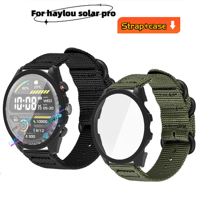 haylou solar pro strap Nylon LS18 Sports Pulseira case Protetor De Tela ...
