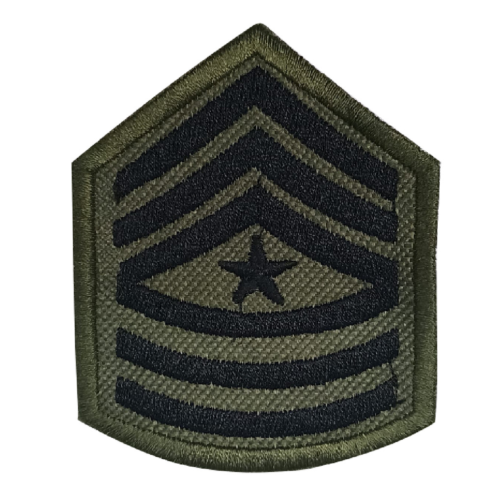Patch Bordado Divisa 1° sargento Exercito Breve Air Soft Militar Verde ...