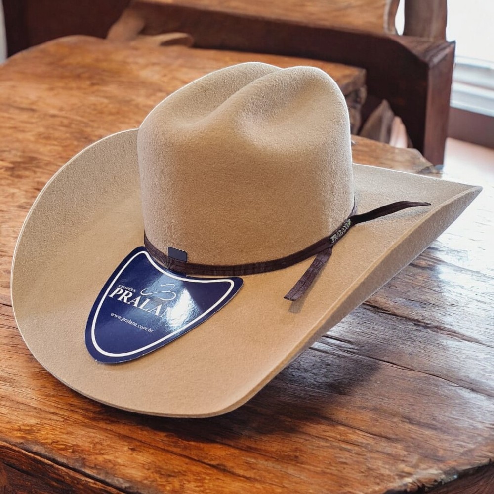 Chapéu Country Pralana American Horse Aba 11 Bege Feltro Premium ...