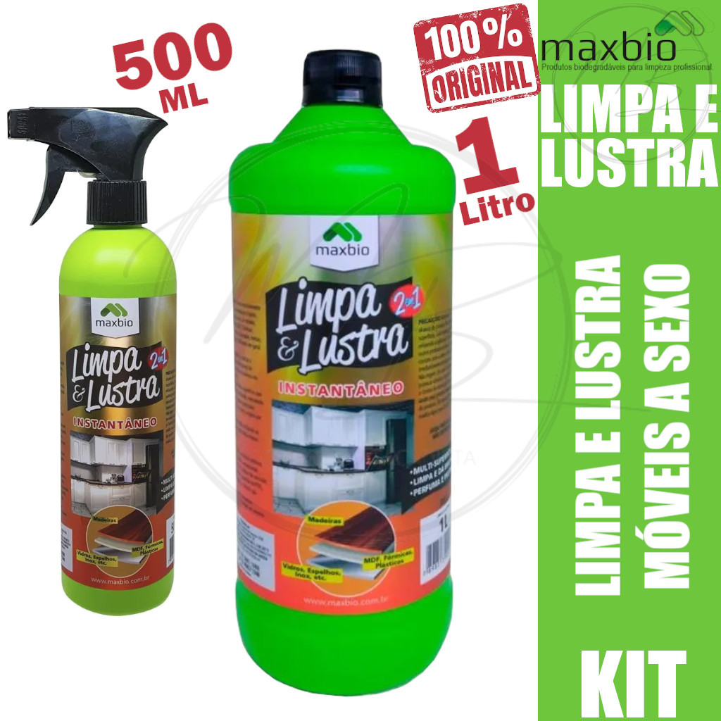 Kit Limpa e Lustra Moveis a Seco - Maxbio | Shopee Brasil