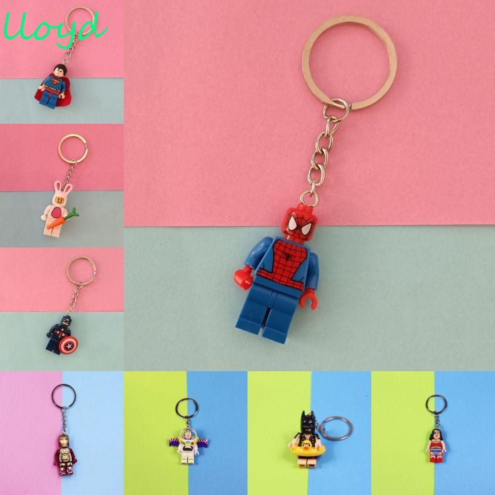 LLOYDToy Story Keychain Buzz Lightyear Marvel Spider Man Batman Donald ...