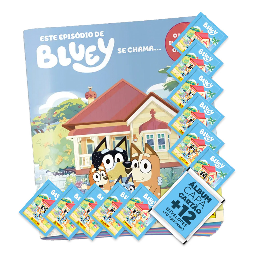 Coleção Oficial Bluey: Álbum + 60 Figurinas (12 Env) Panini | Shopee Brasil