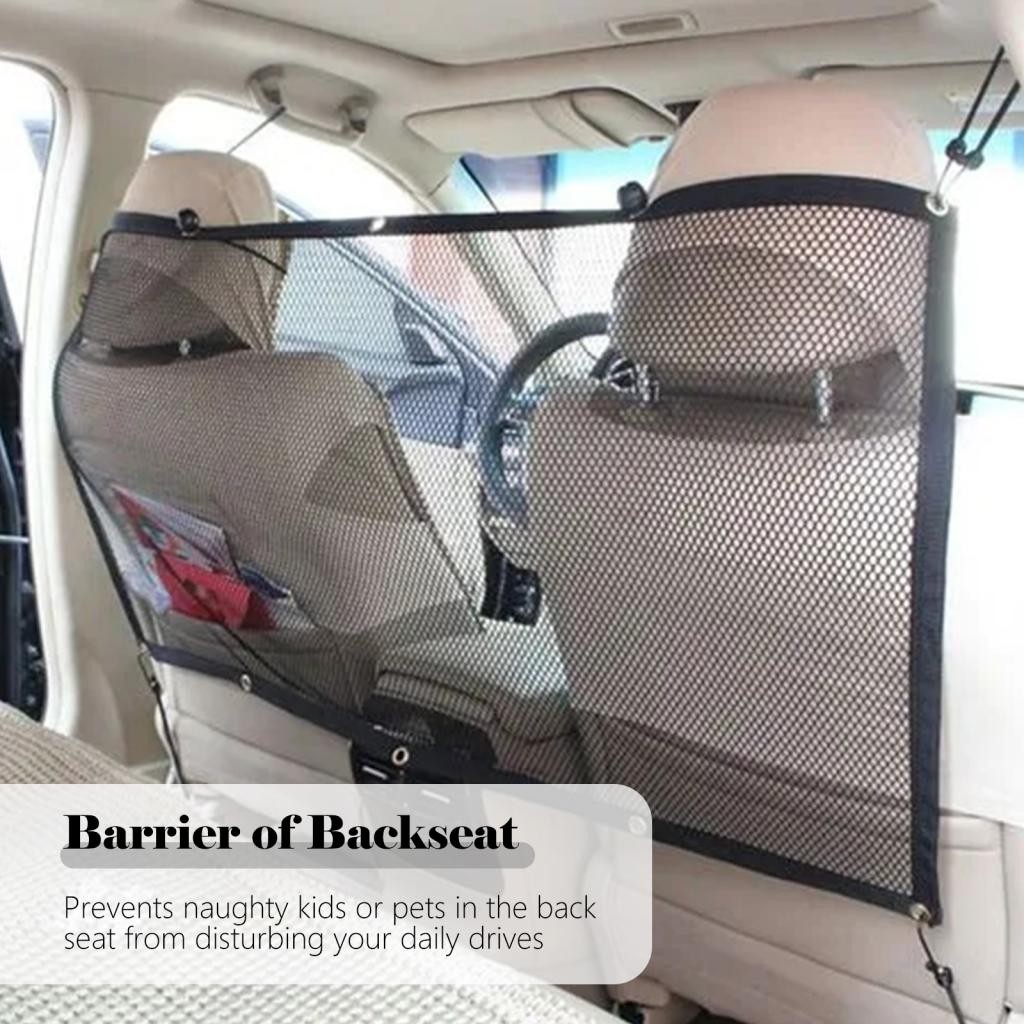 Dog Car Barrier SUV Pet See Through Net Safety Vehicle Separation Fence ...