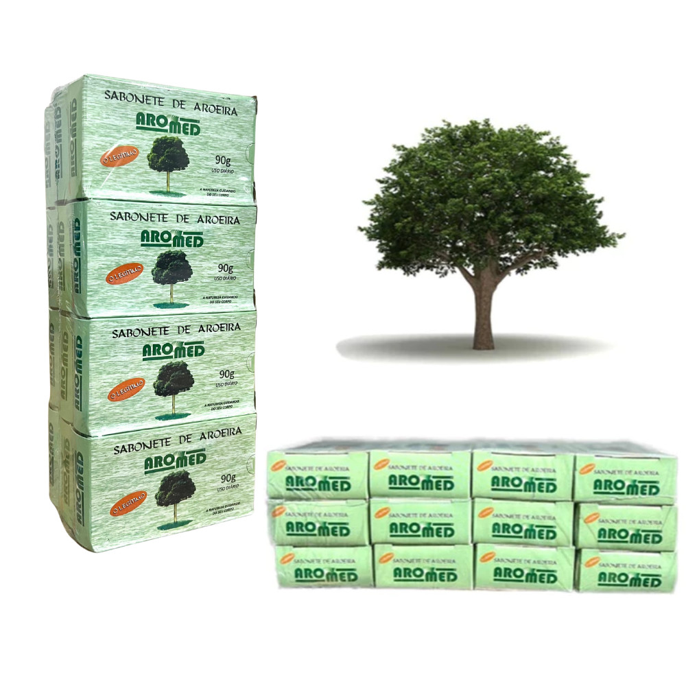 Kit Sabonete Aroeira em Barra 90g - Aromed | Shopee Brasil