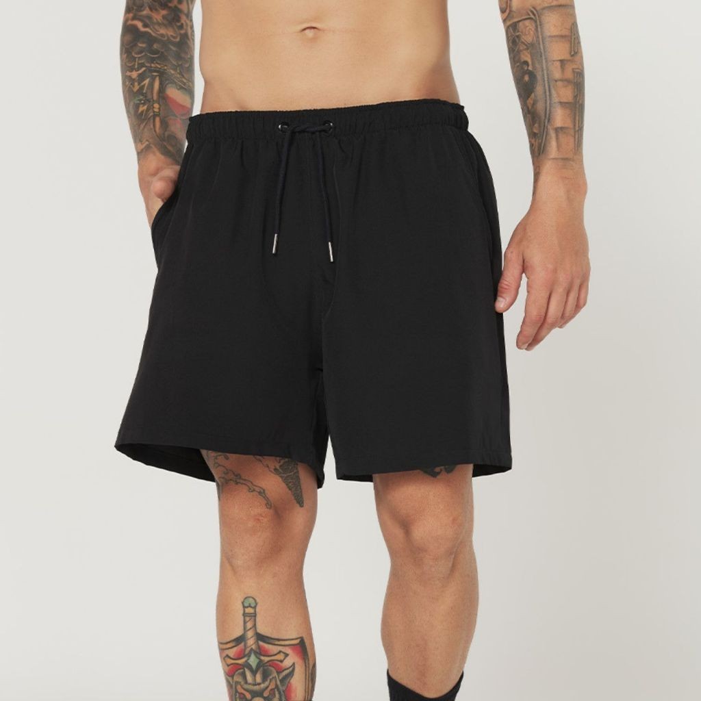 Bermuda Tactel Masculina Preta Pronta Entrega | Shopee Brasil