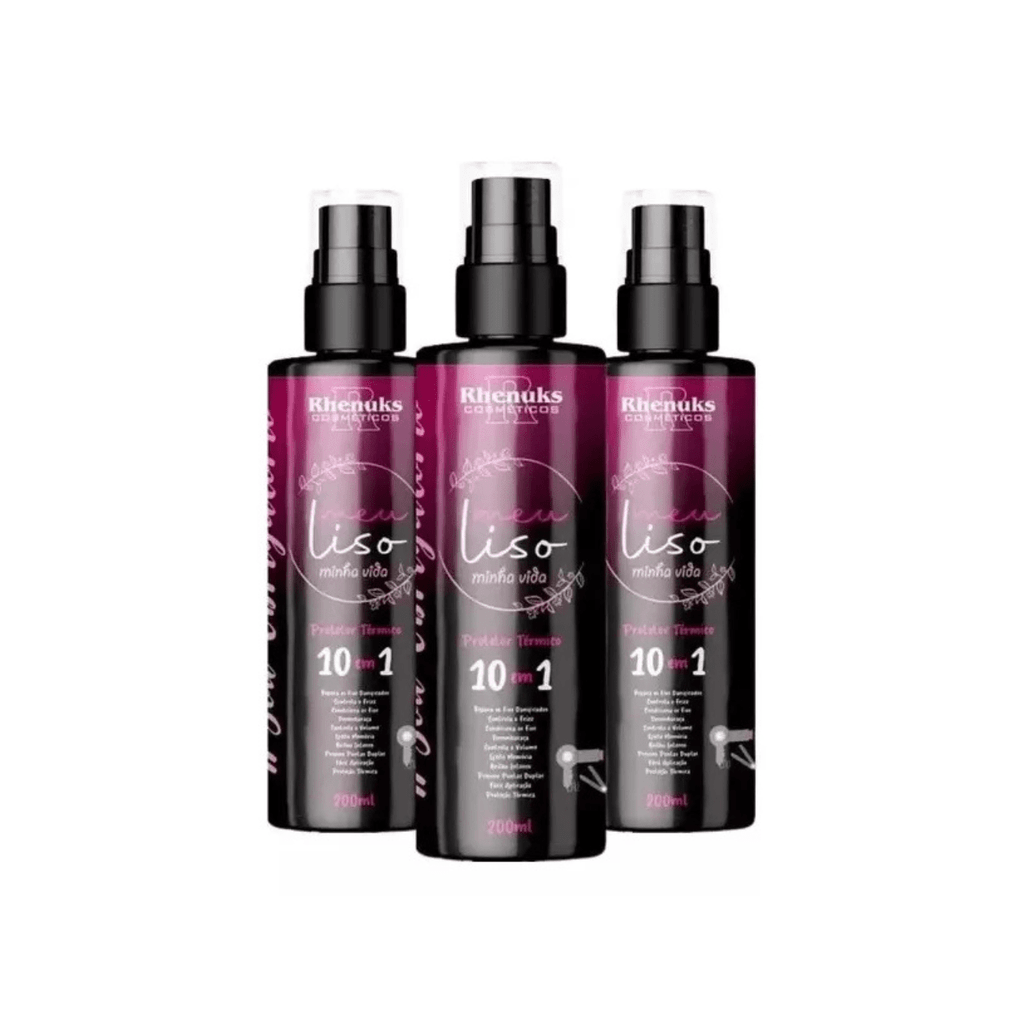 Kit 3 Spray Protetor Térmico 10 Em 1 Meu Liso Minha Vida | Shopee Brasil