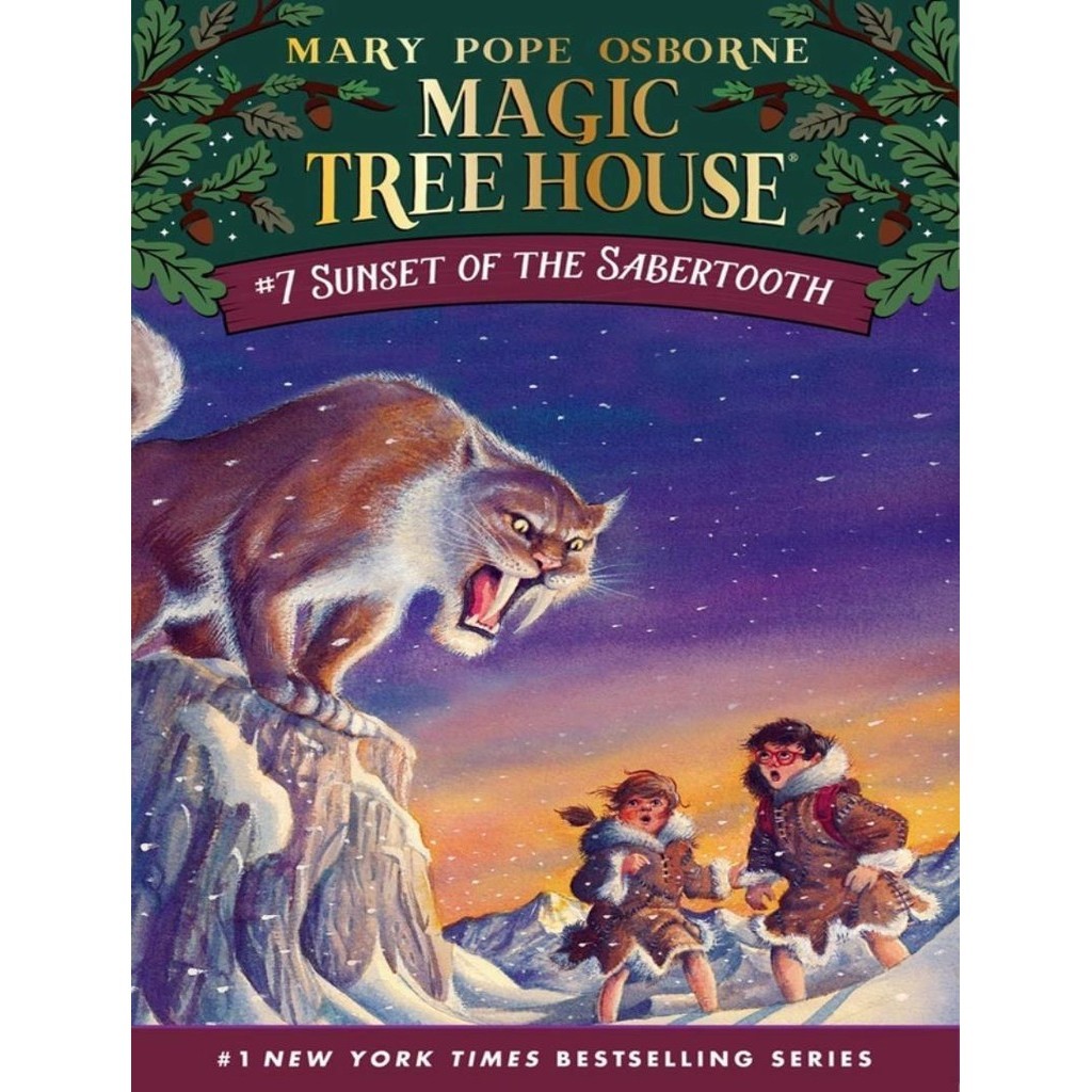 Livro - Magic Tree House 7 - Sunset Of The Sabertooth | Shopee Brasil