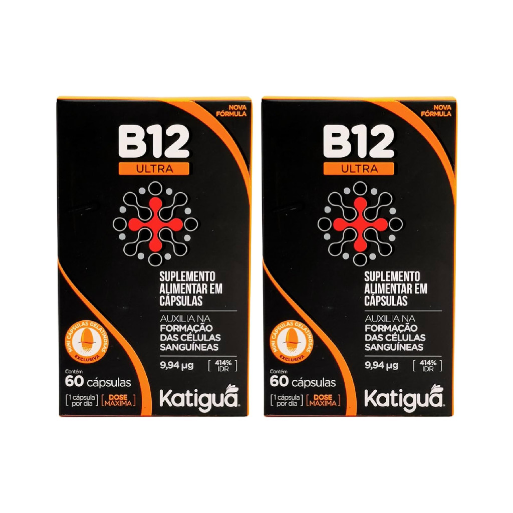 Katiguá B12 Ultra Suplemento Alimentar 60 Cápsulas | Shopee Brasil