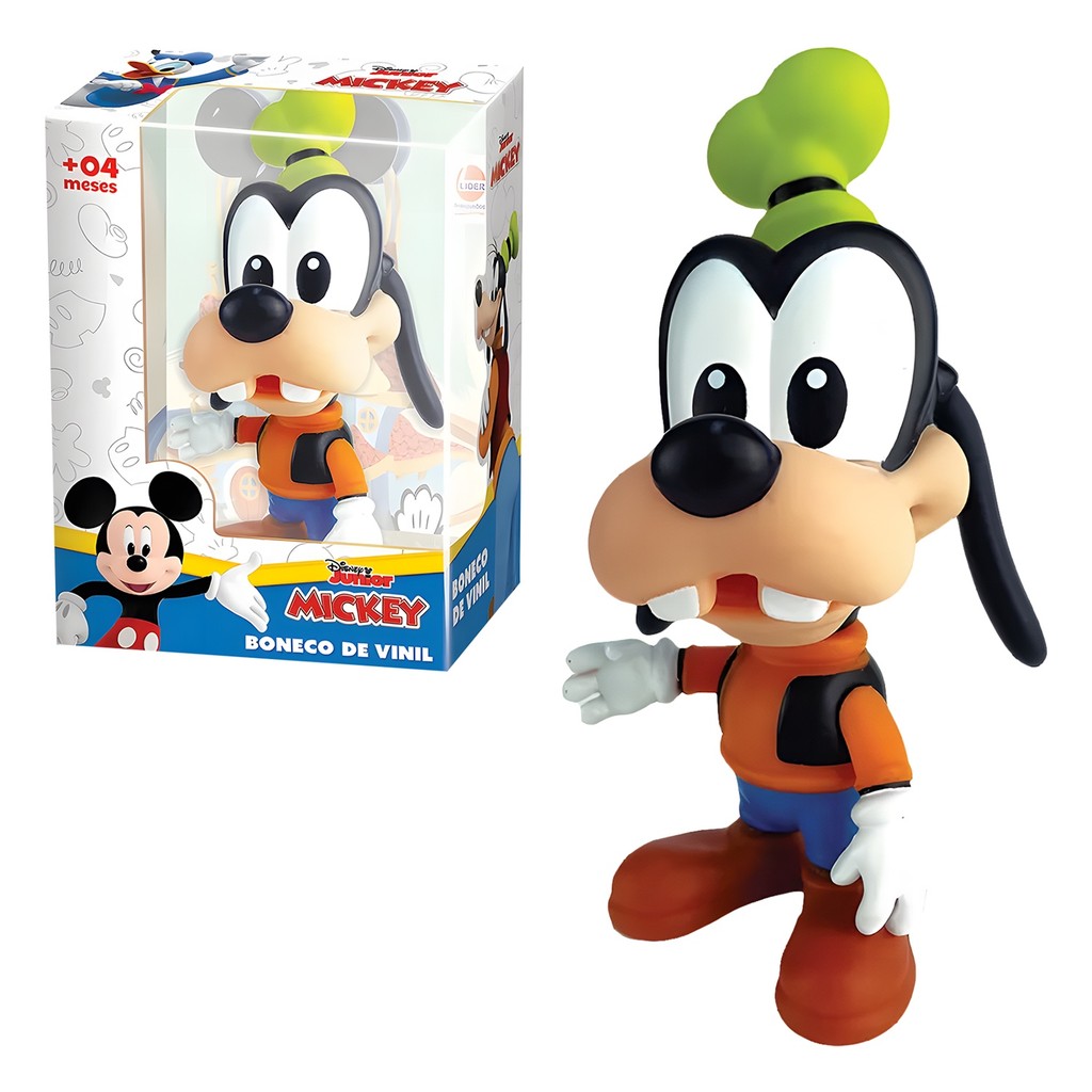Boneco Em Vinil Pateta Mickey Mouse E Amigos Disney 12 cm - Líder ...
