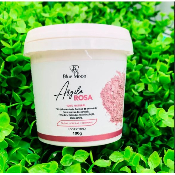 Pote de Argila Rosa 100g Blue Moon | Shopee Brasil