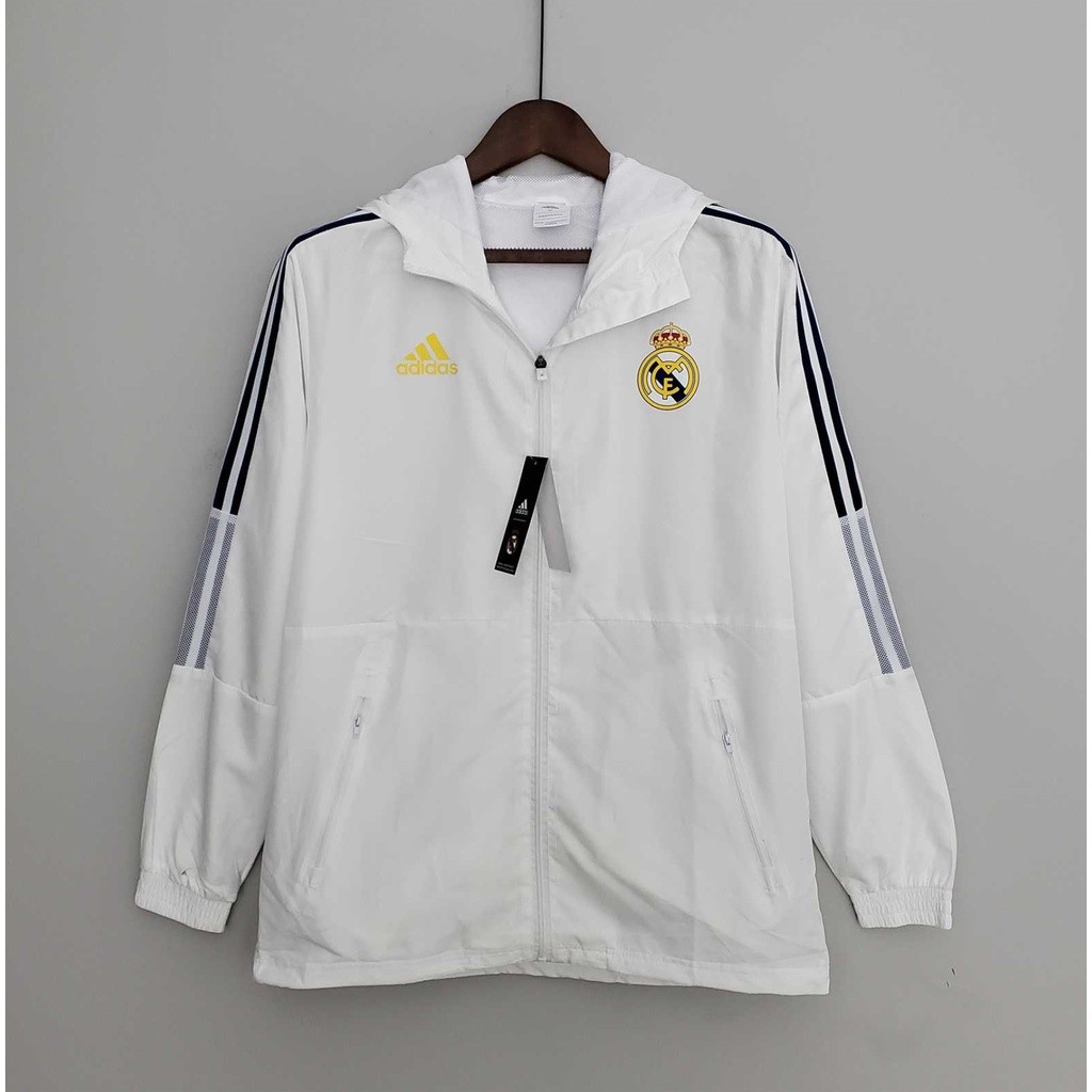 Jaqueta De Futebol NVHC Branca Do Real Madrid 22-23 | Shopee Brasil