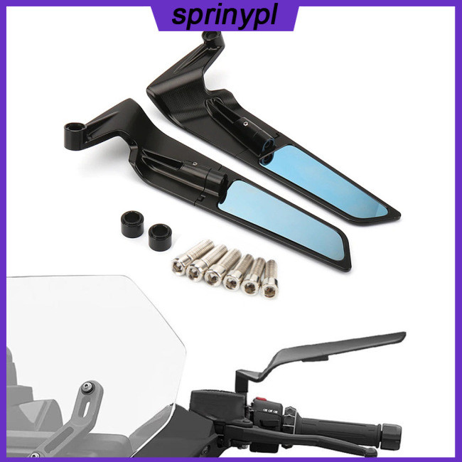 Espelhos De Motocicleta De Alumínio Vi Para Parafuso Rosqueado De 8 Mm