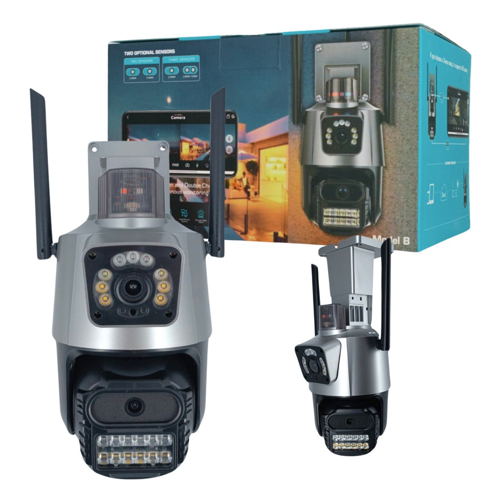 Câmera Wi-fi De Segurança 6mp 4k Lente Dupla Zoom 4x Icsee | Shopee Brasil