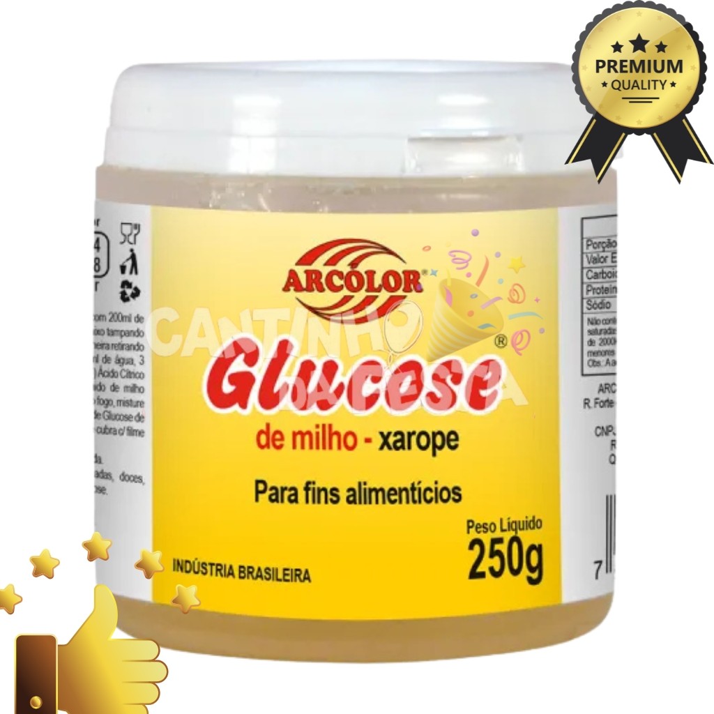 Glucose de Milho 250g Arcolor Para Doces, Balas, Confeitaria, Bolos ...