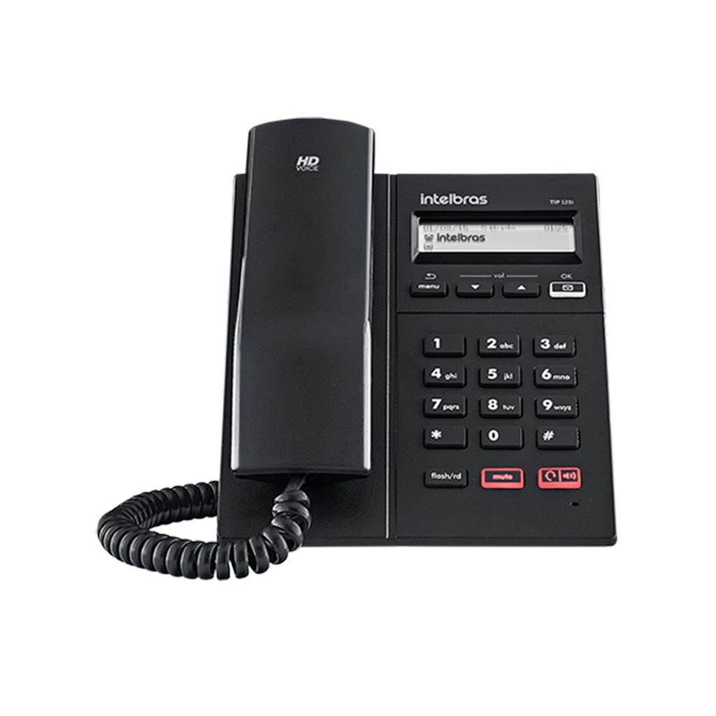 Telefone IP Voip Tip 125I Display Digital Viva-voz Intelbras | Shopee ...