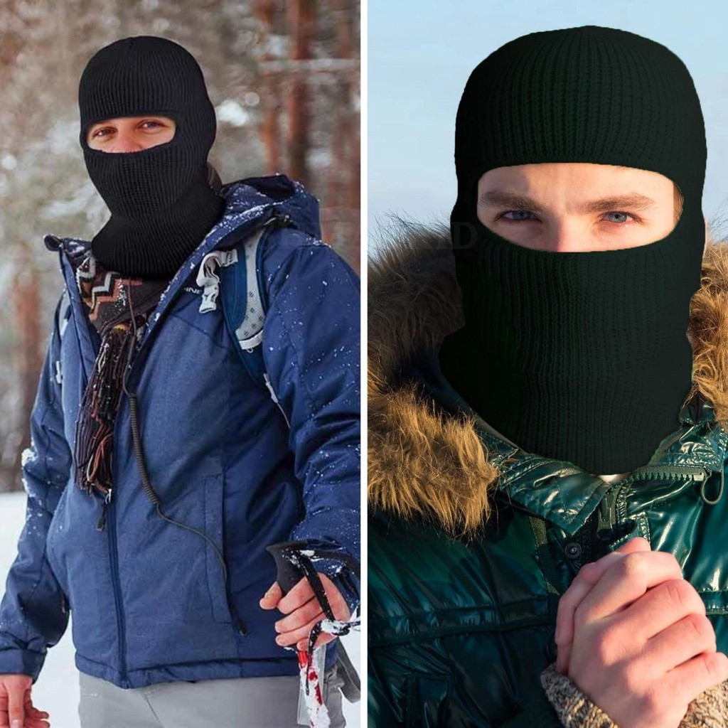 Gorro Touca Ninja Lã Unissex Proteção Térmica Resistente Balaclava Frio ...