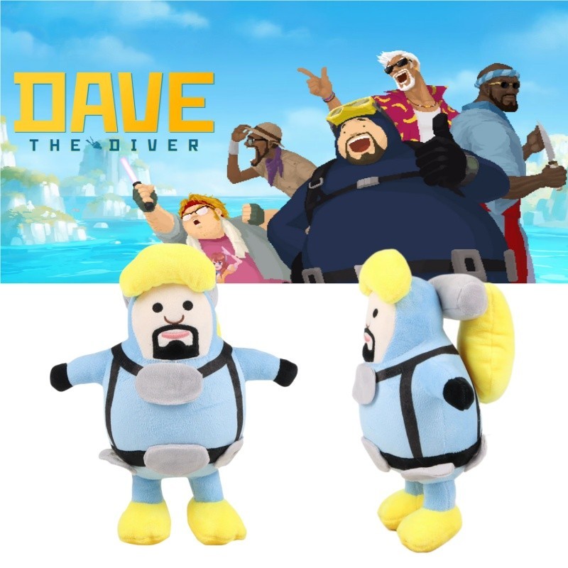 Dave the Diver Plush Toy Adorável Game Merchandise Doll High-Quality ...