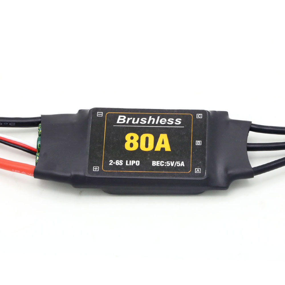ESC 80A 2-6S BEC 5A Speed Control Brushless Aeromodelo | Shopee Brasil