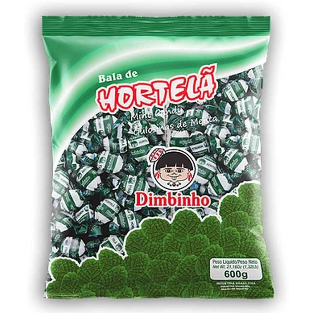 BALA DIMBINHO 600G HORTELA DURA | Shopee Brasil