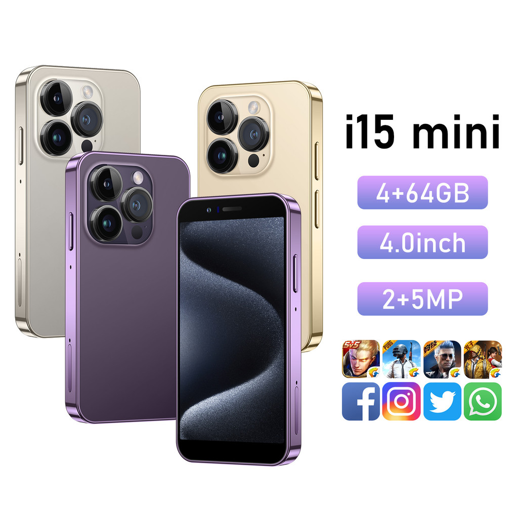 Marca Nova XS15 Mini 3G Smartphone Quad Core 3.0Inches Tela HD 4GB RAM 64GB ROM Dual SIM 2000mAh ...