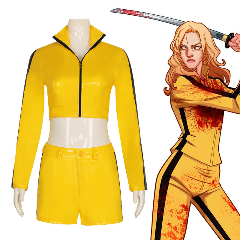 Filme Kill Bill cos Bu The Bride Bill Noiva Shorts de manga curta ...