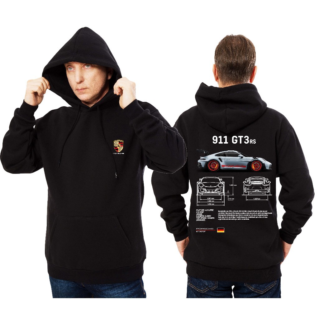 Blusa de Frio Porsche 911 Gt3rs Casaco De Frio Flanelado Moletom ...