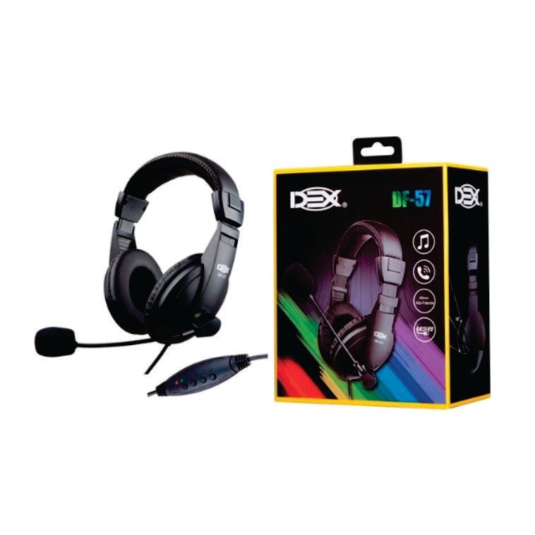 FONE HEADSET GAMER C/ MICROFONE / USB / DEX DF-57 | Shopee Brasil