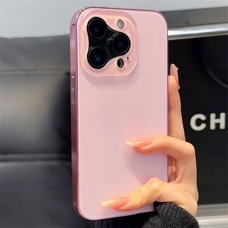 Nova Câmera Triangular Luxo Cristal Titânio Lente Para iPhone 11 12 13 ...