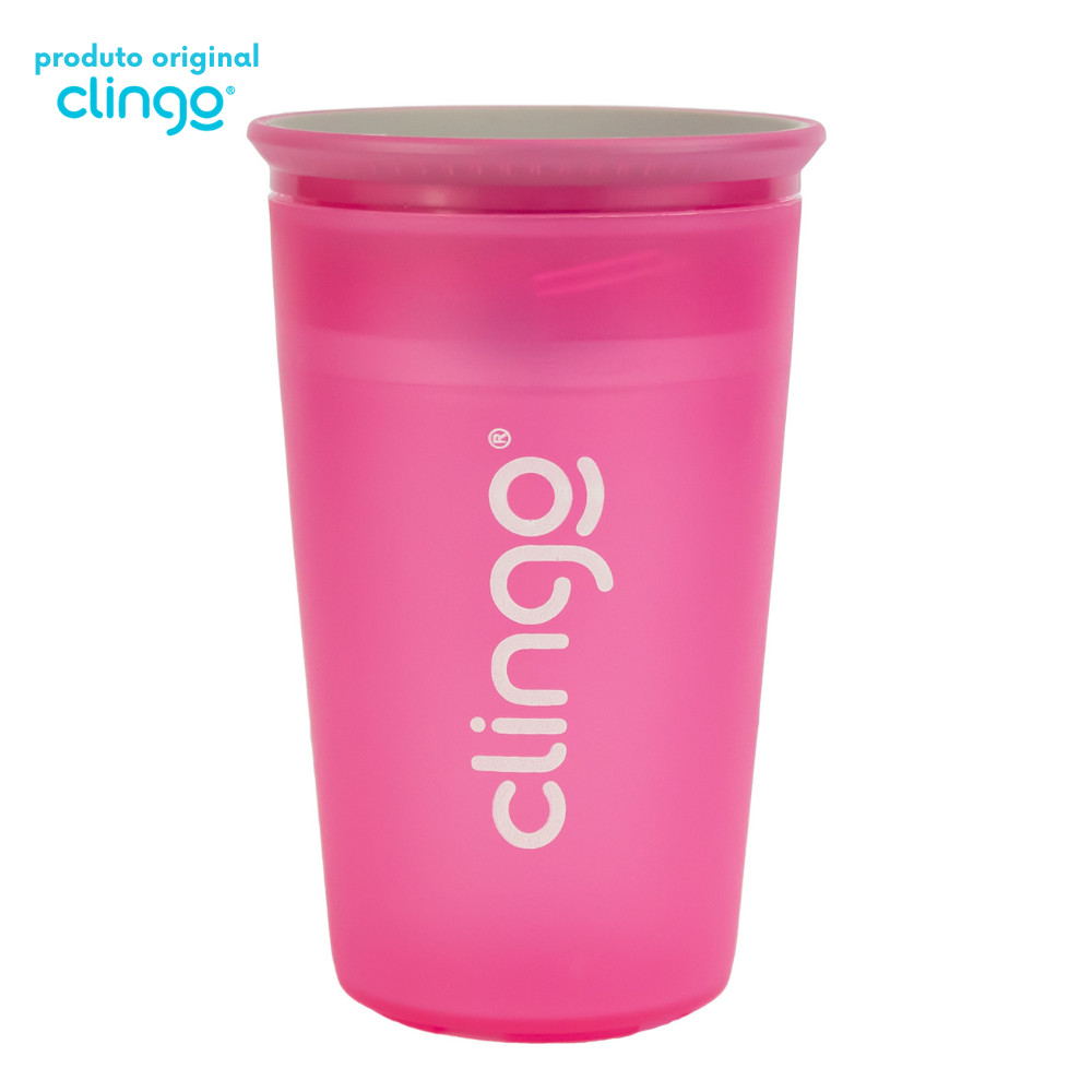 Copo Mágico 360 Clingo Rosa – Transição Segura e Sem Vazamentos ...