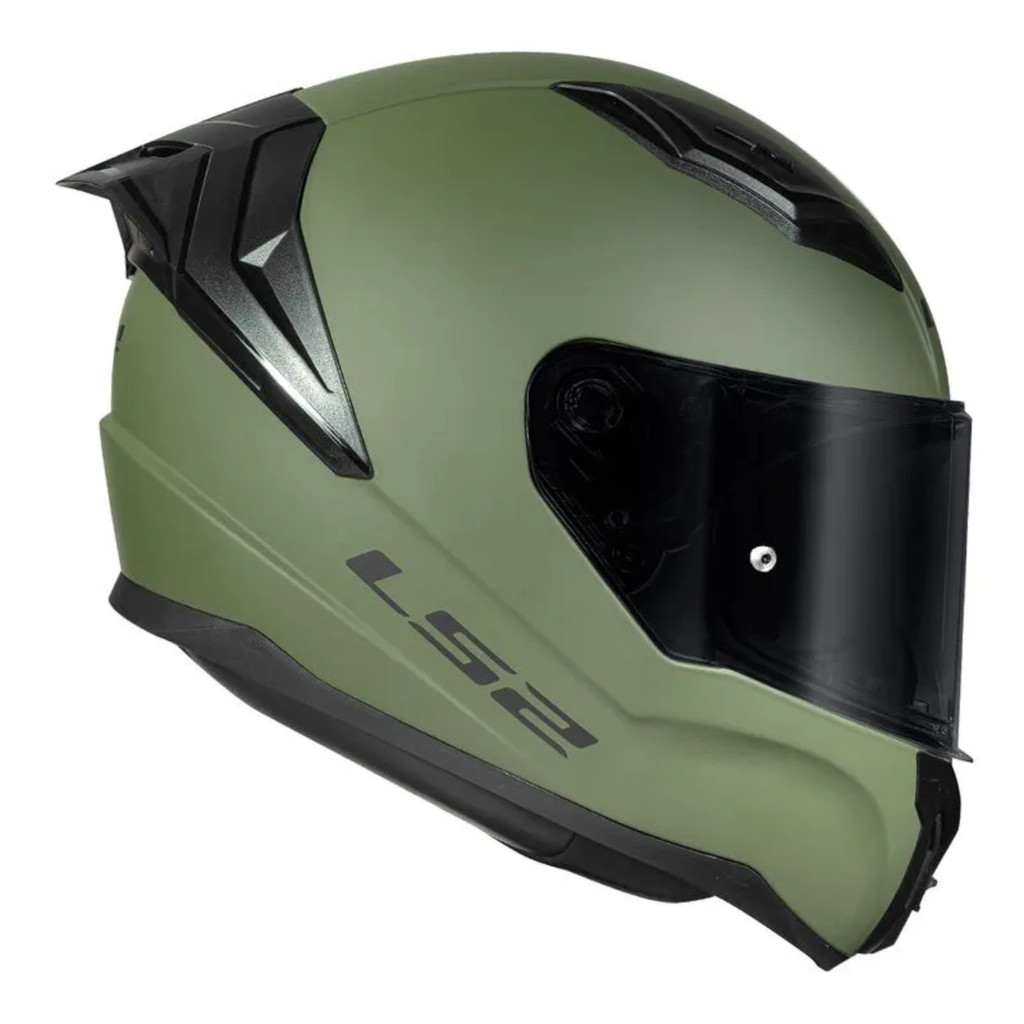 Capacete Ls2 Vigo Monocolor Verde Militar Fosco | Shopee Brasil