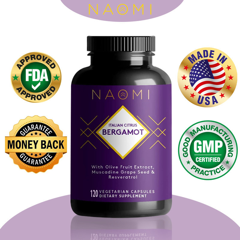 Naomi Bergamota Italiana Citrus Bergamot 500 Mg Para Homens E