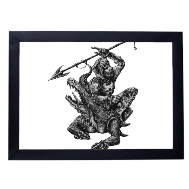 Quadro ocultismo goetia demonologia daemon saleos P8617 | Shopee Brasil