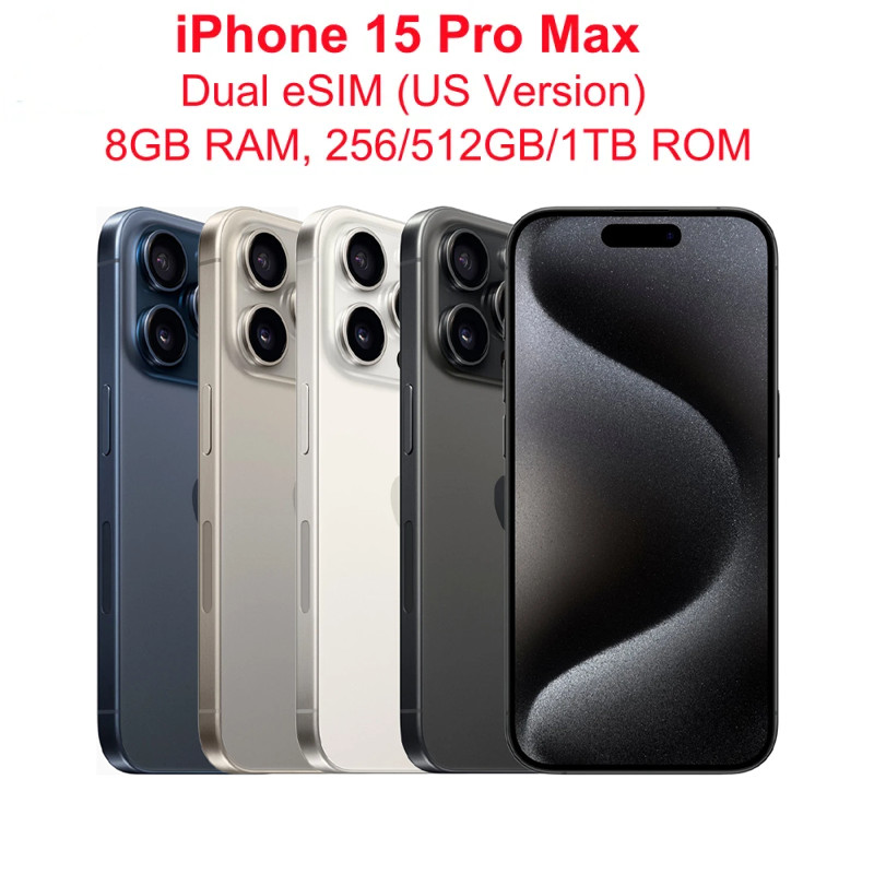Novo Apple i15 Pro Max 8GB RAM 256GB 512GB ROM 6.1 HD Identificação ...