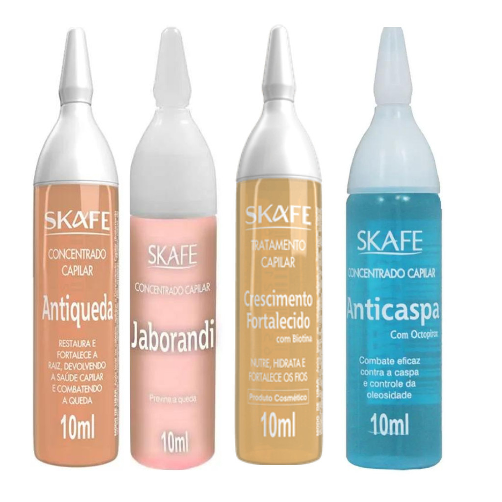 Skafe Ampola Capilar Tratamento Concentrado 10ml | Shopee Brasil