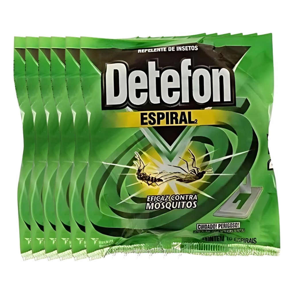 Kit 60un Detefon Espiral Mosquito Dengue E Zika | Shopee Brasil