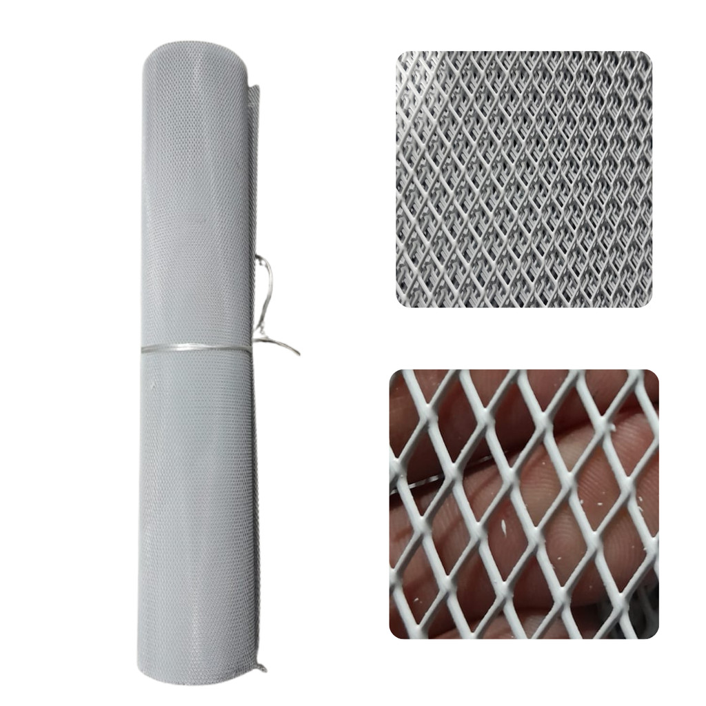 TELA EXPANDIDA AÇO M 5.5X10 1MT ALT EPOXI BRANCA 3.00X1.00 | Shopee Brasil