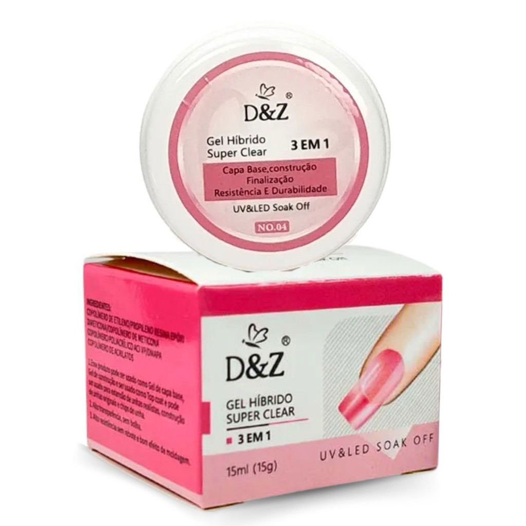 Gel Híbrido 3 em 1 Alongamento Fibra de Vidro Molde f1 Tips | Shopee Brasil