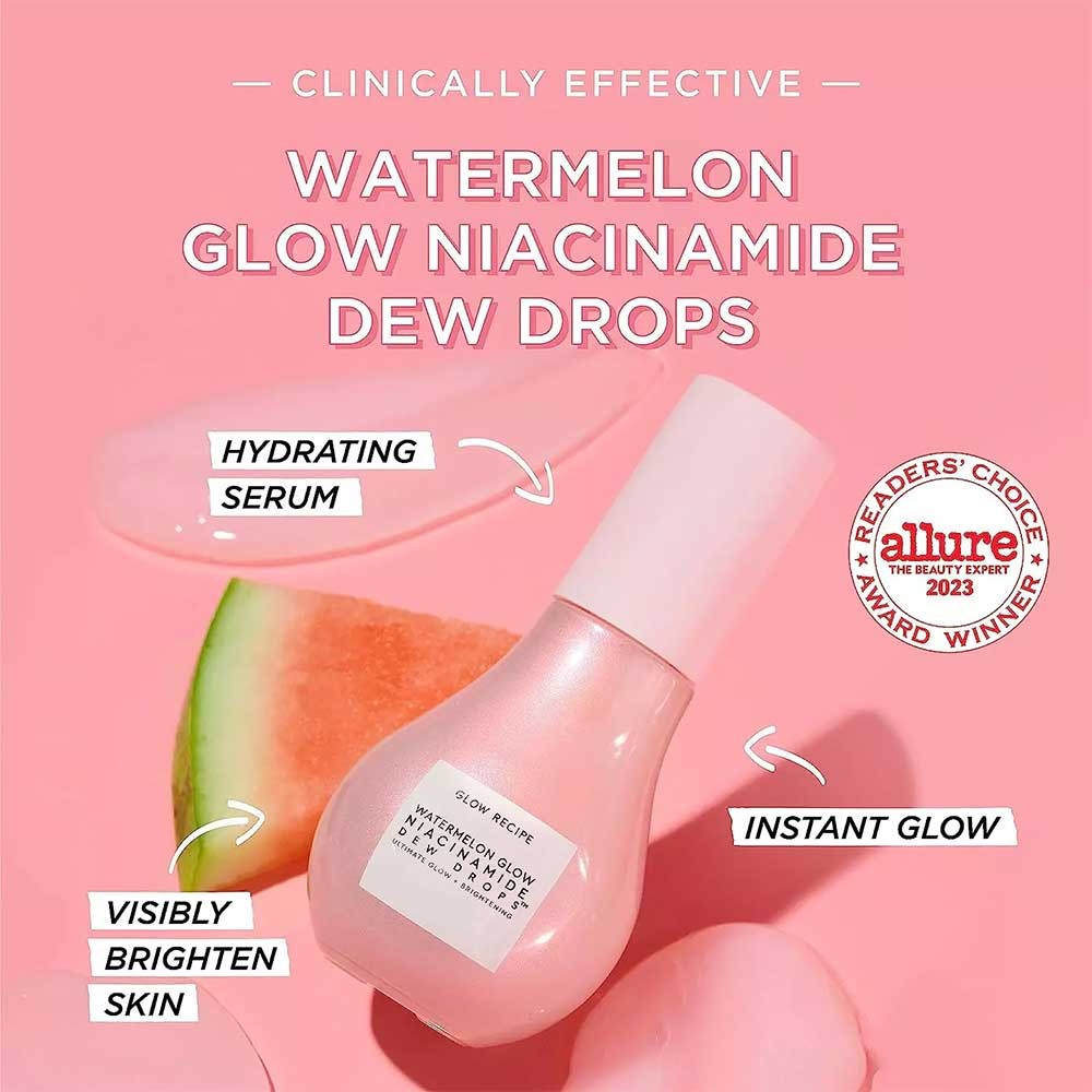 Glow Recipe Watermelon Niacinamide Dew Drops Face Serum - 40ml | Shopee ...