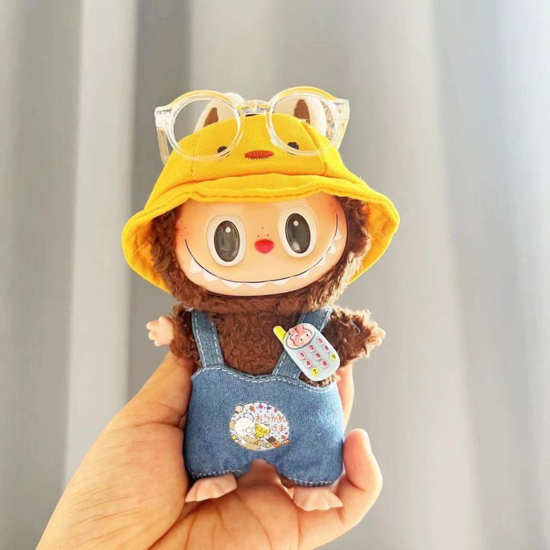 Labubu Labubu Mart Boneca Apenas Roupas] Roupas de Bebê 17cm Pingente ...