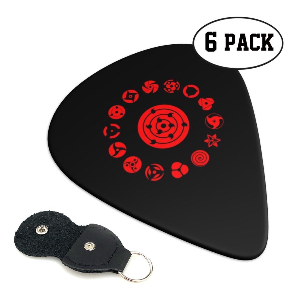 NARUTO Akatsuki Guitar Picks 6 Pack-0.71mm Presente Exclusivo Para ...
