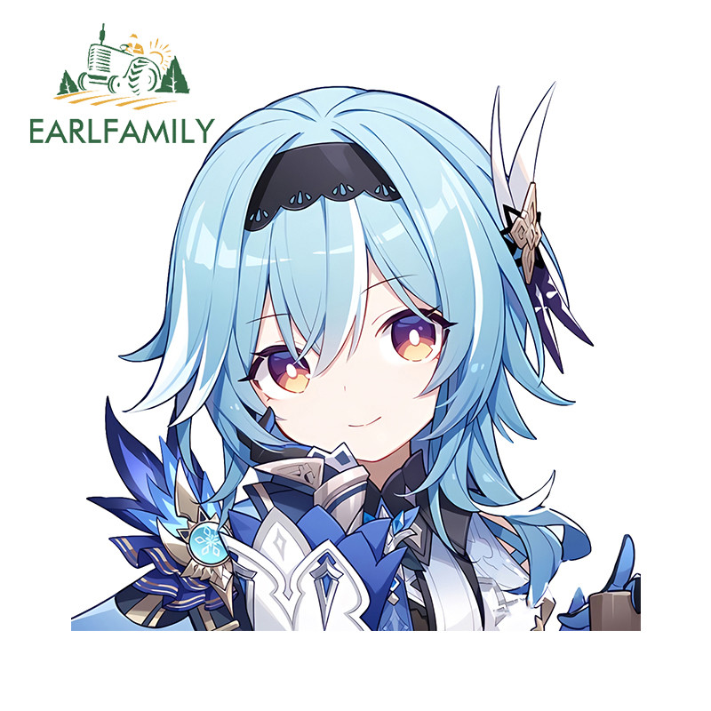 EARLFAMILY 13cm x 12.5cm Genshin Impacto Eula Lawrence Adesivo De Carro ...