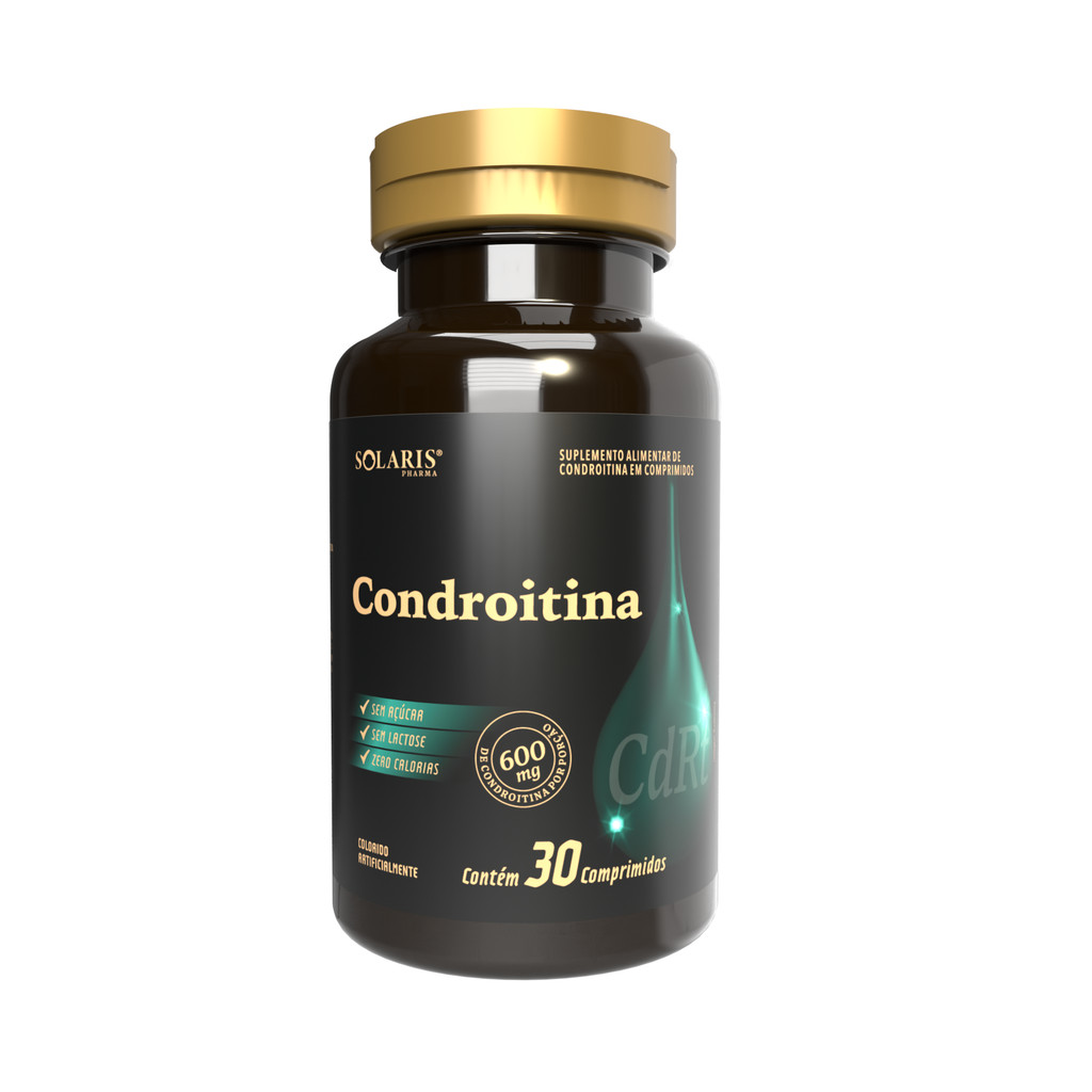 Condroitina 600mg 30 comprimidos pote 30 dias de uso | Shopee Brasil
