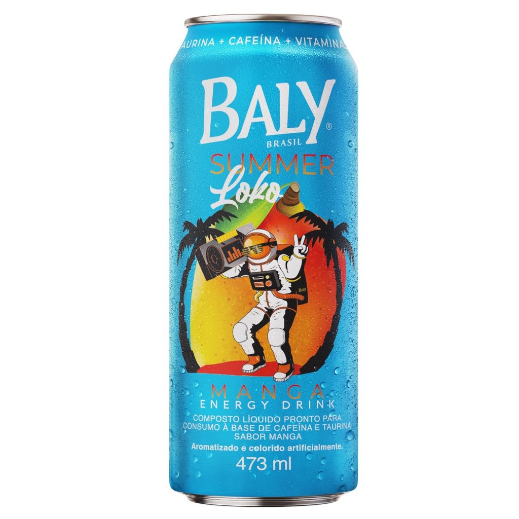 Energético Baly Mango Summer Loko Sem Glúten Sabor Manga Lata Azul ...