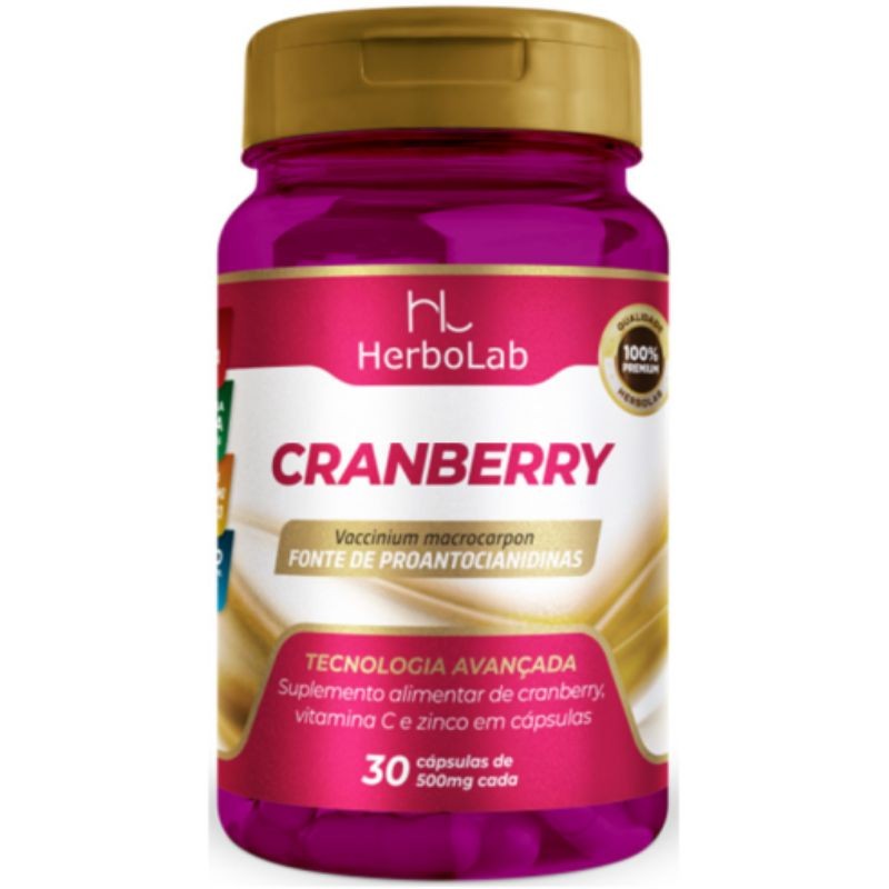 Cranberry 30 Cápsulas 500mg | Shopee Brasil